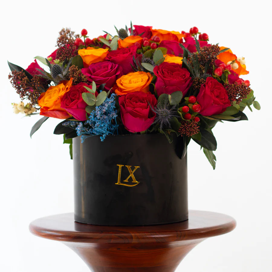 100-Stem Pink Peony Arrangement in Large Flower Box (23 cm H × 50 cm D